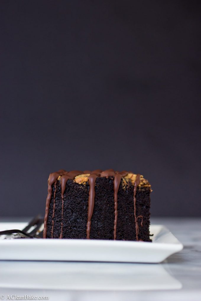 Paleo Deep Dish Dark Chocolate Cake