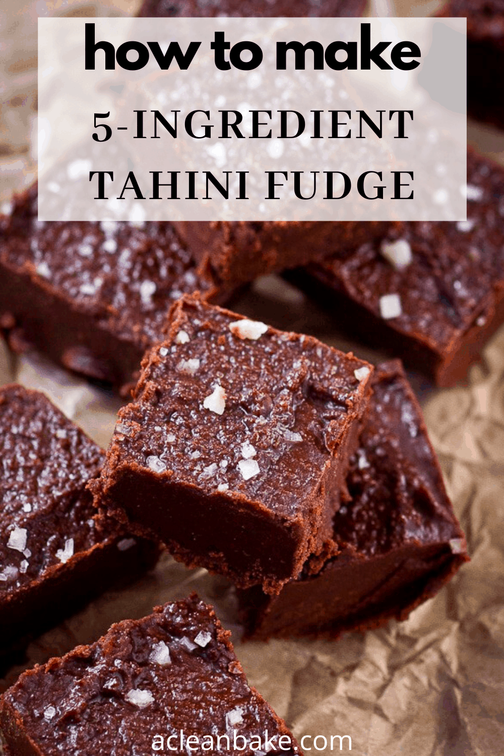 5-Ingredient Tahini Fudge (Gluten Free, Paleo, and Vegan)