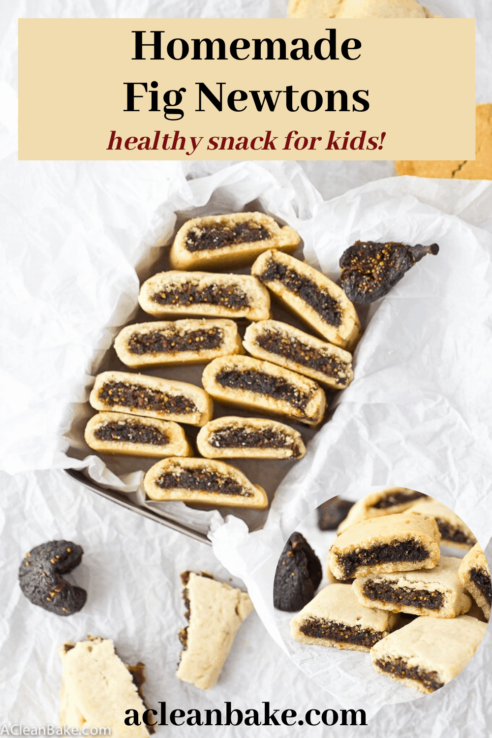 Paleo Fig Newtons Recipe (Gluten Free) | A Clean Bake
