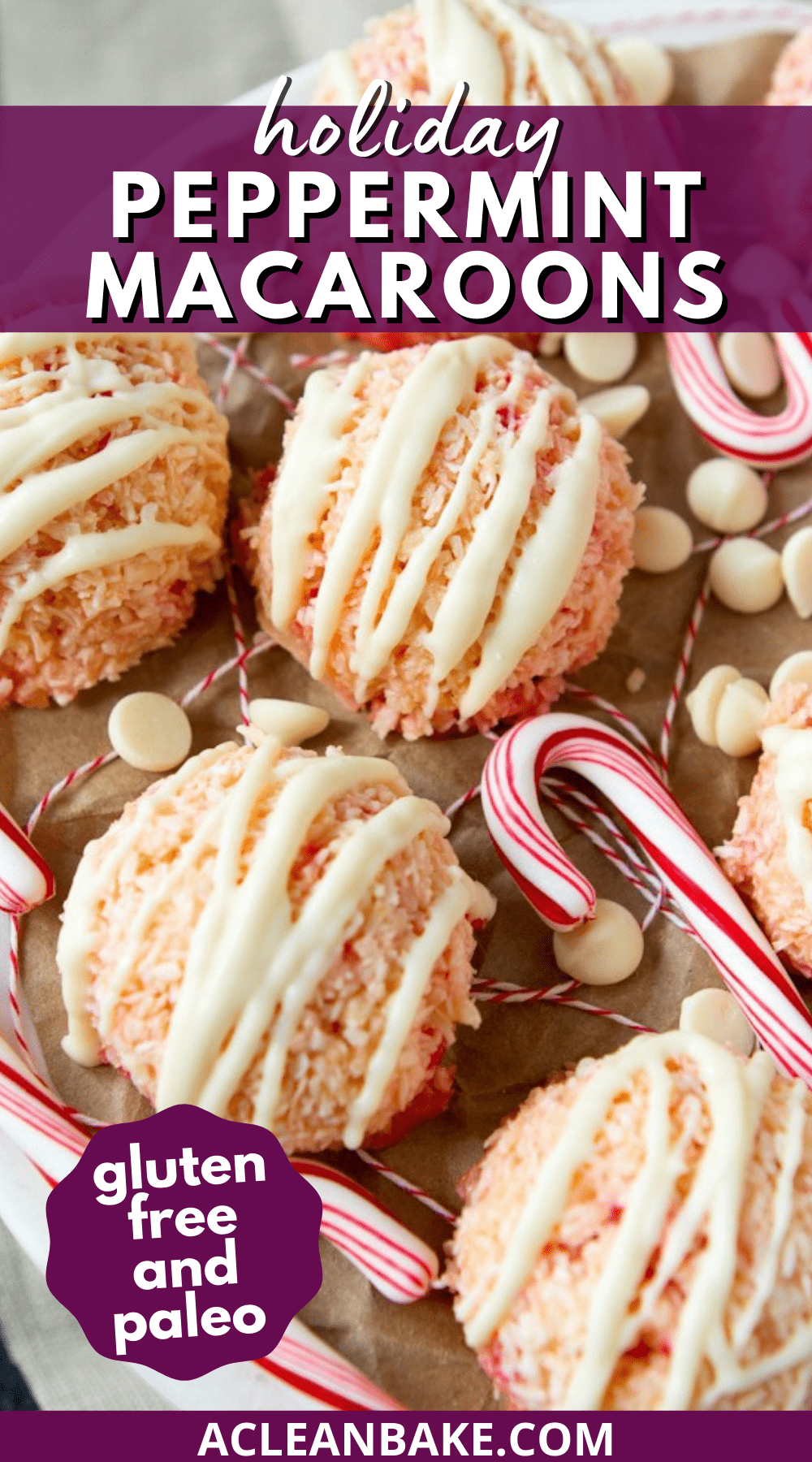 Peppermint Macaroons (Gluten free and Paleo-Friendly)