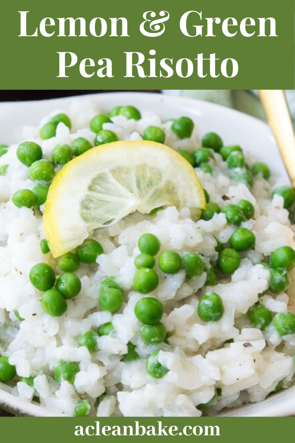 Lemon & Green Pea Risotto (Gluten free and Dairy Free)