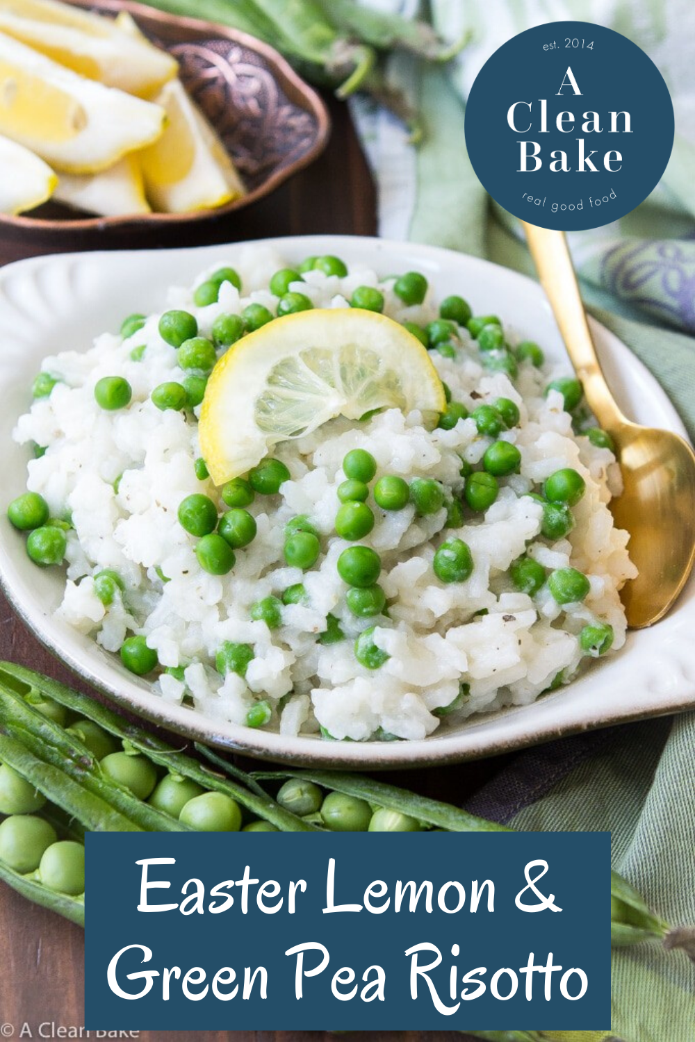 Lemon & Green Pea Risotto (Gluten free and Dairy Free)