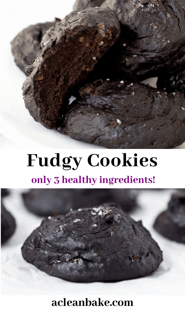 Fudgy 3 Ingredient Cookies (gluten free, vegan, paleo)