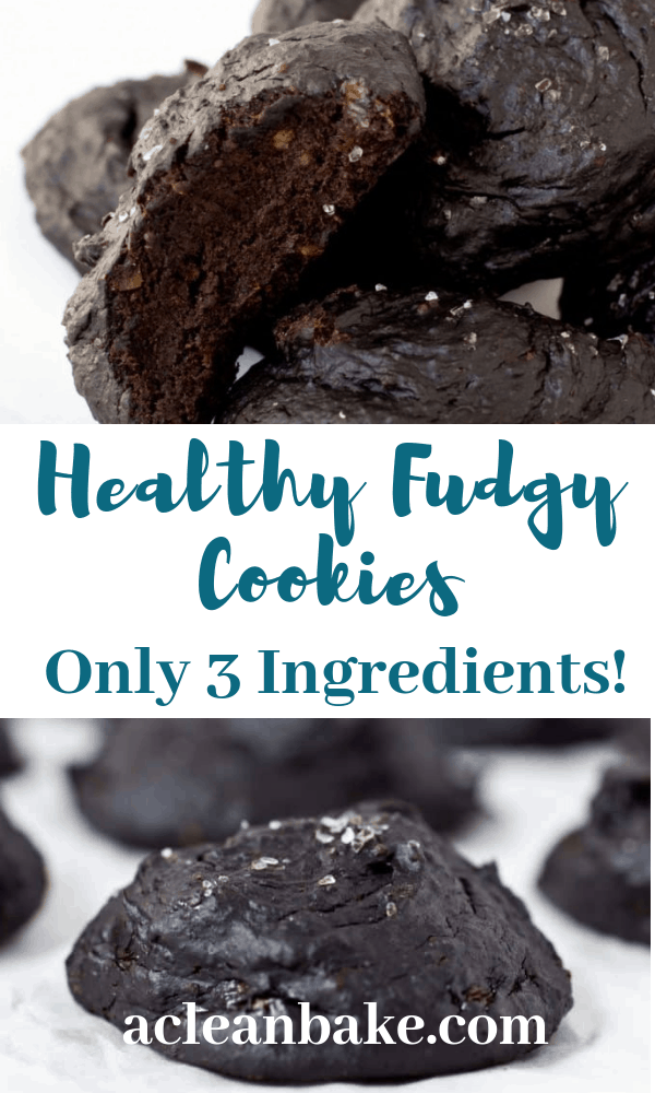 Fudgy 3 Ingredient Cookies (gluten free, vegan, paleo)
